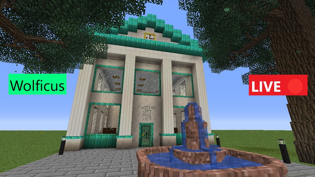 Wolficus - BUILDING MY MINECRAFT CITY LIVE WHILE CHATTING WITH VIEWERS ...