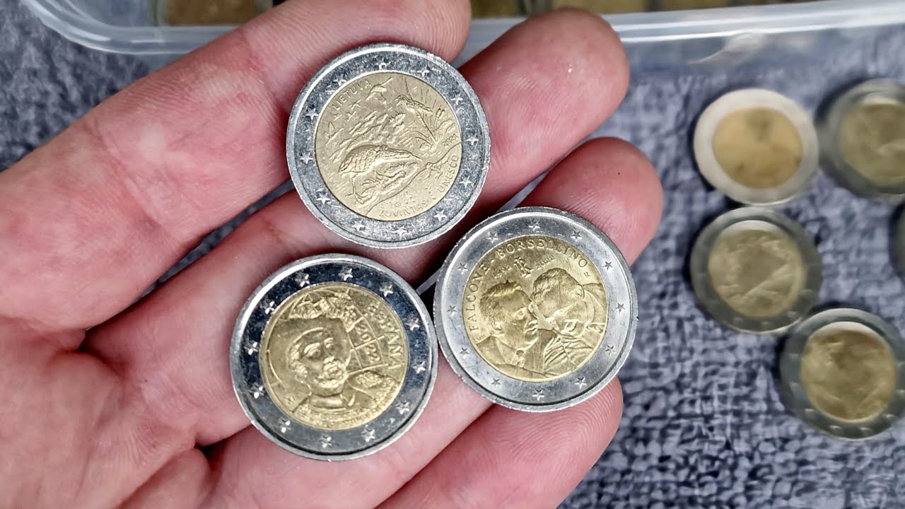 1450€ 2 euro's, collectable coins. New! Found & Saved. Very Rare! - YouTube