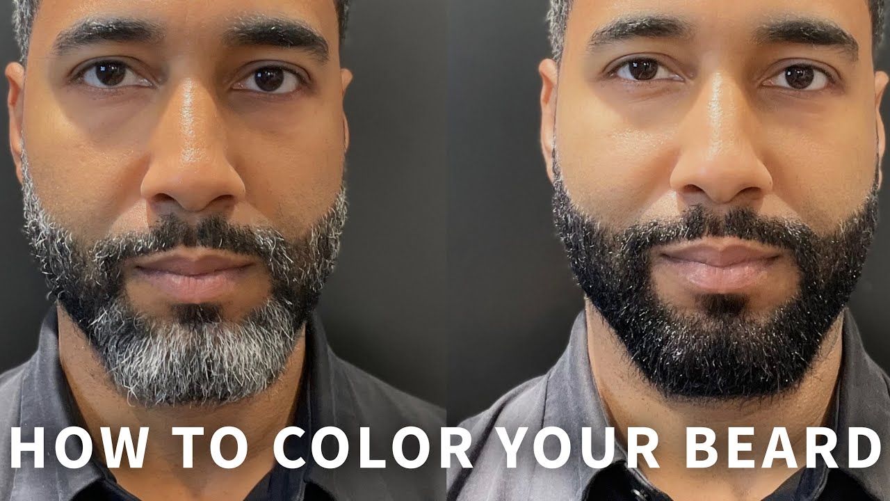 Look 10 years younger with beard color - YouTube
