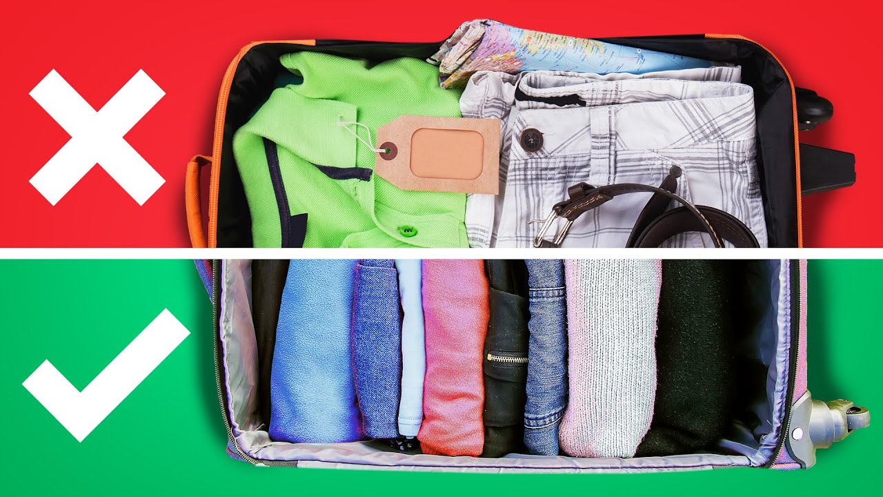 10 Stress Free Travel Hacks That Save You Money! (Pack Your Clothes ...