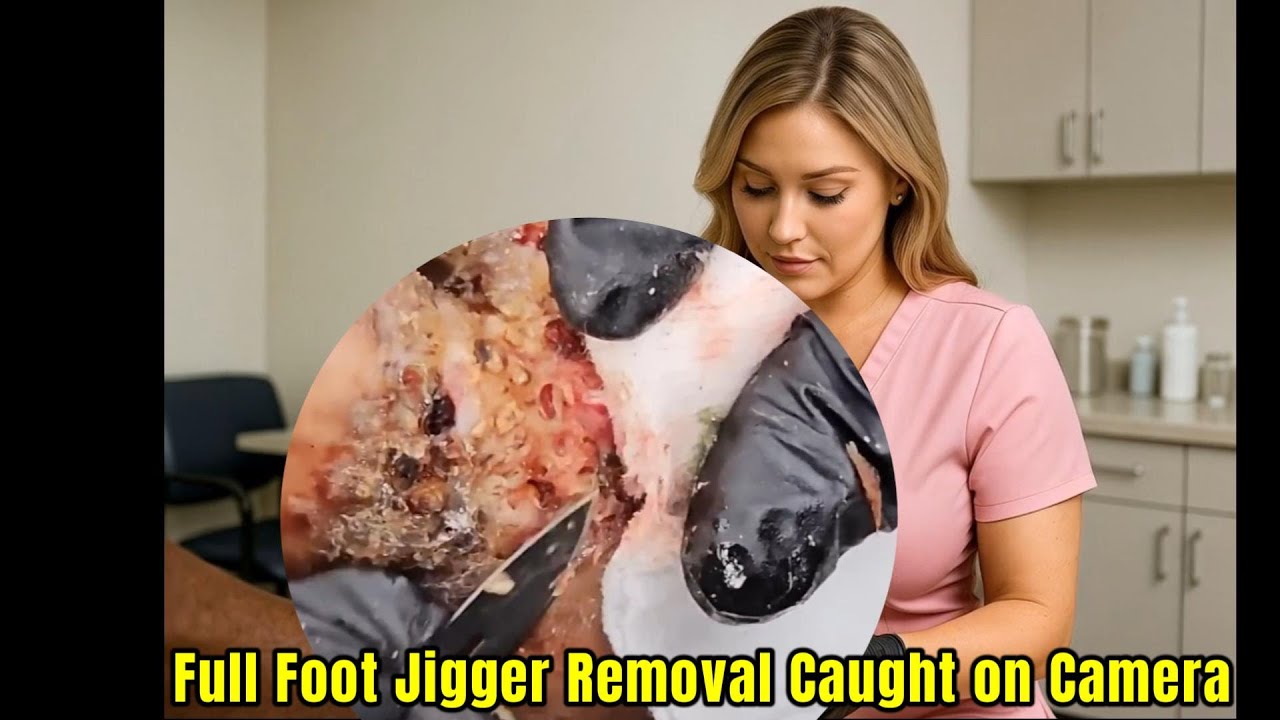 Full Foot Jigger Removal Caught on Camera - YouTube