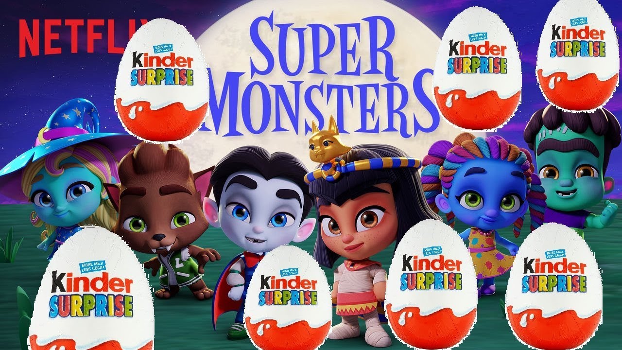 Super Monsters Kinder eggs! Netflix Super monsters kinder egg surprise ...