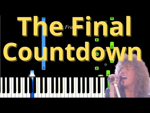 The Final Countdown Europe Easy Piano Tutorial