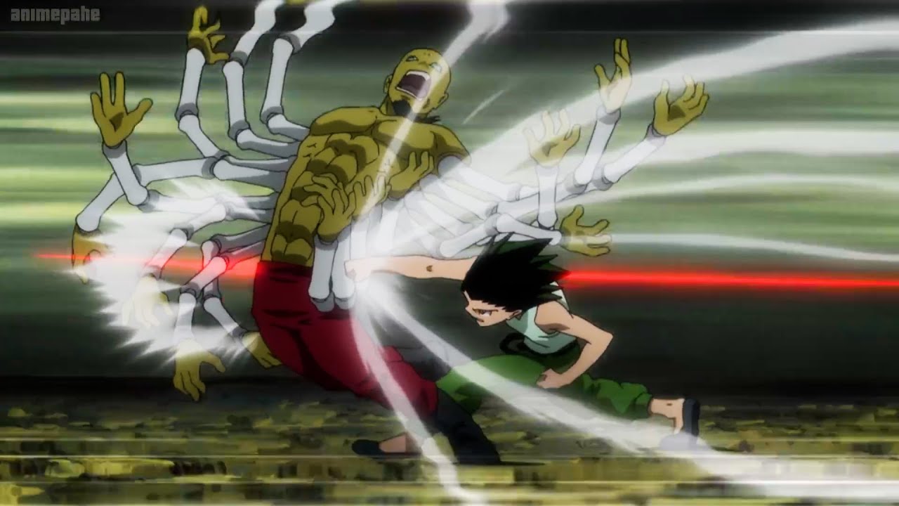 ハンター×ハンター | Gon bestowed a punch "Scissors" that made Centipede lose ...