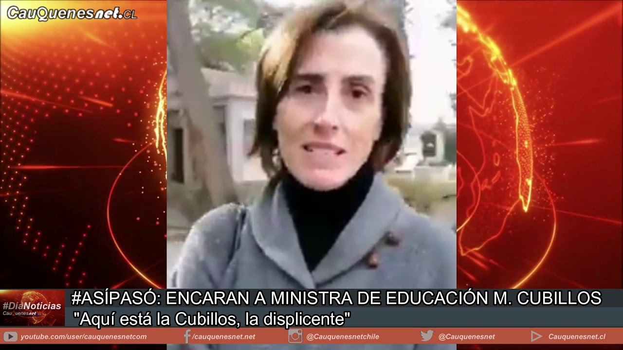 Encaran a ministra de educación Marcela Cubillos - YouTube