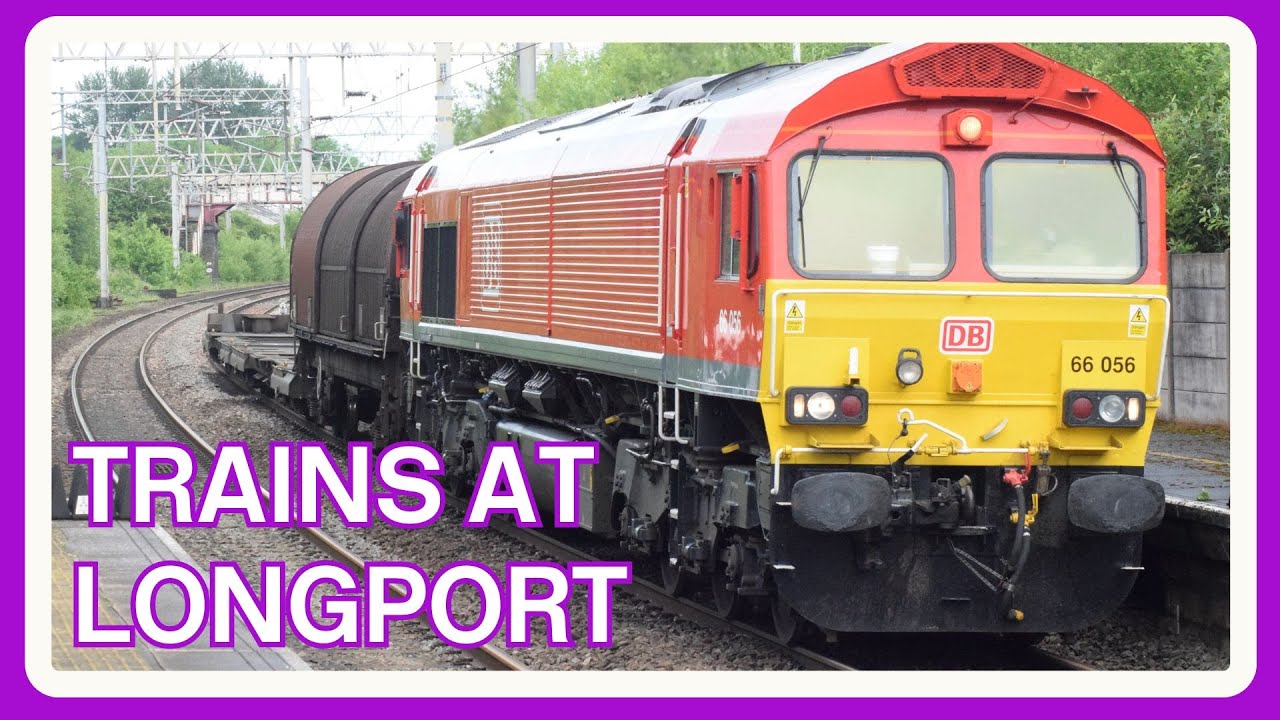 TRAINS at LONGPORT railway station - YouTube