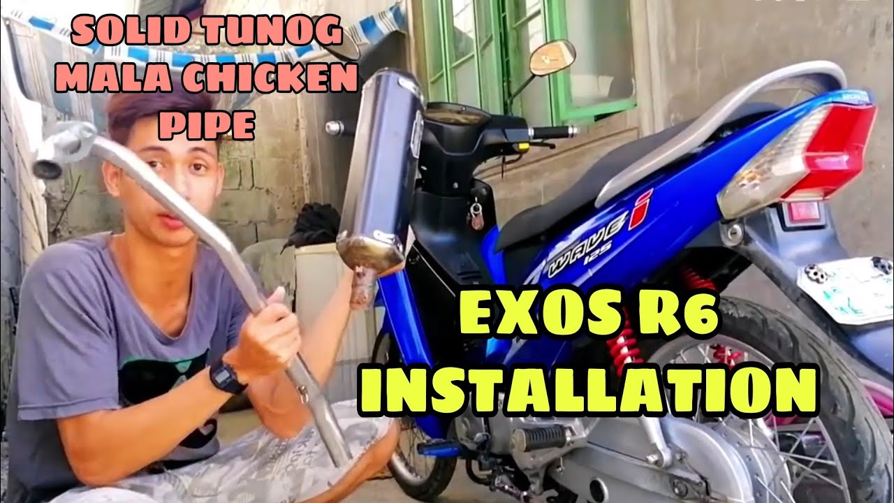 INSTALLING EXOS R6 Pipe | WAVE125i - YouTube