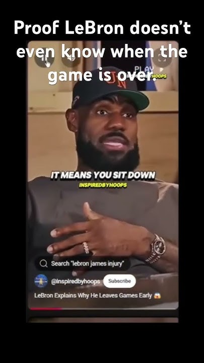 Proof LeBron Doesn’t Even Know When The Game Is Over - YouTube