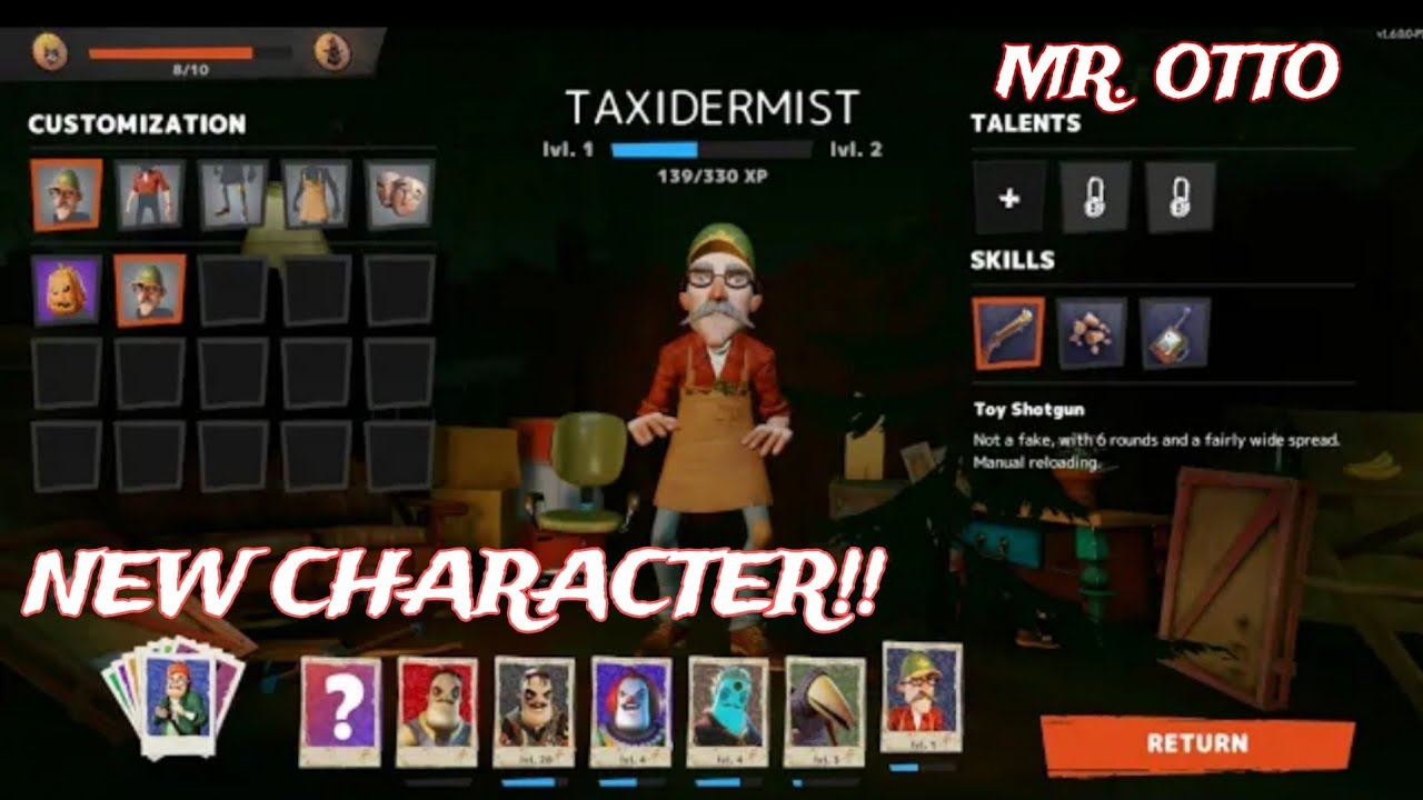 MR OTTO "THE TAXIDERMIST" | NEW CHARACTERS IN SECRET NEIGHBOR HALLOWEEN ...