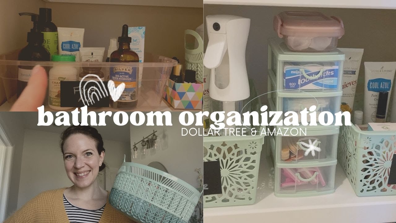 BATHROOM ORGANIZATION [Dollar Tree and Amazon] - YouTube