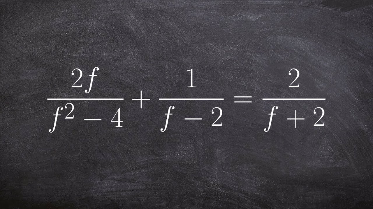 Learning to solve a rational equation by multiplying by the LCM - YouTube