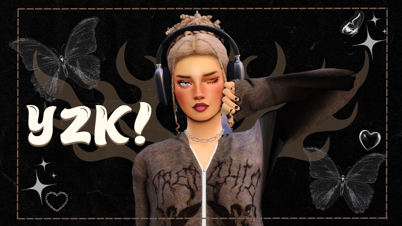 The Sims 4 Y2K CAS 🖤🦋 + Links Included - YouTube