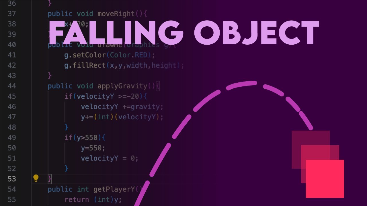 Never struggle to code GRAVITY in JAVA ever again! - YouTube
