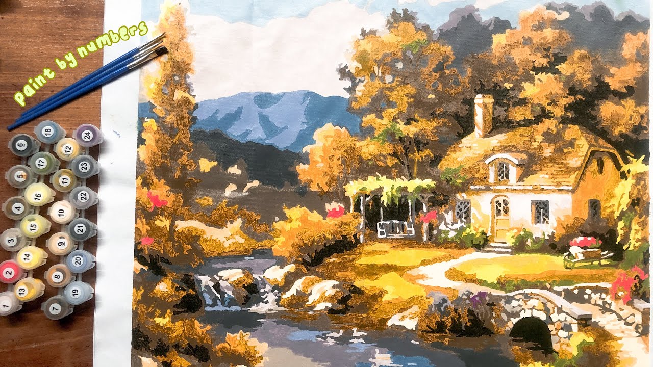 Paint by numbers tips for beginners + review 🎨 | aesthetic painting ...