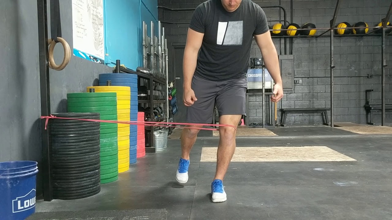 Single Leg Balance w/ Banded RNT Pull - YouTube