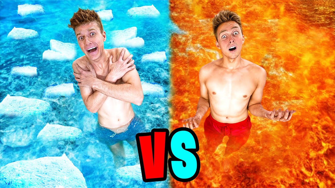 Sfida Piscina CALDO vs FREDDO ! - YouTube