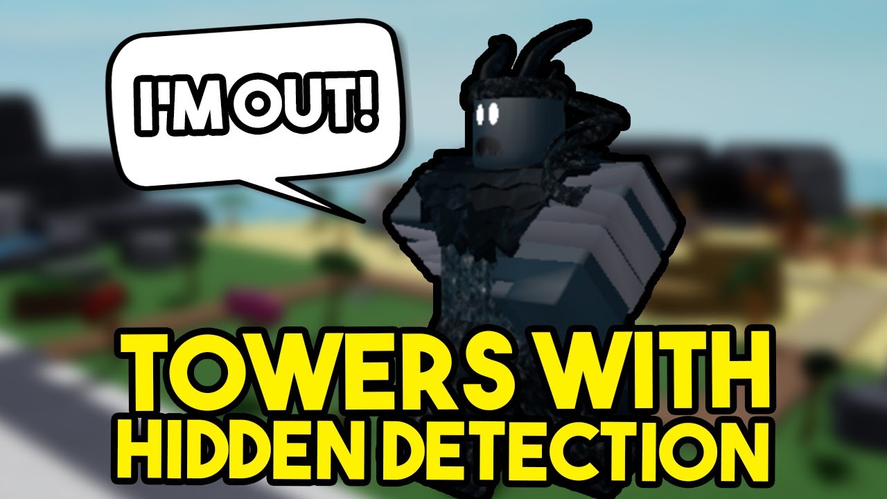 TOWERS WITH HIDDEN DETECTION ONLY (TOWER DEFENSE SIMULATOR) - YouTube