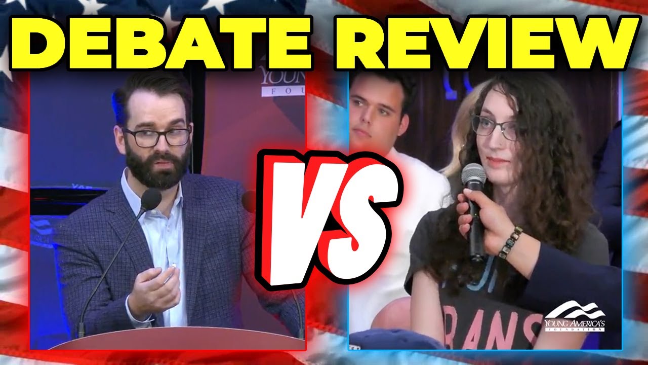 Matt Walsh Copes Hard During Debate w/ Giga Stacy Trans Woman - YouTube