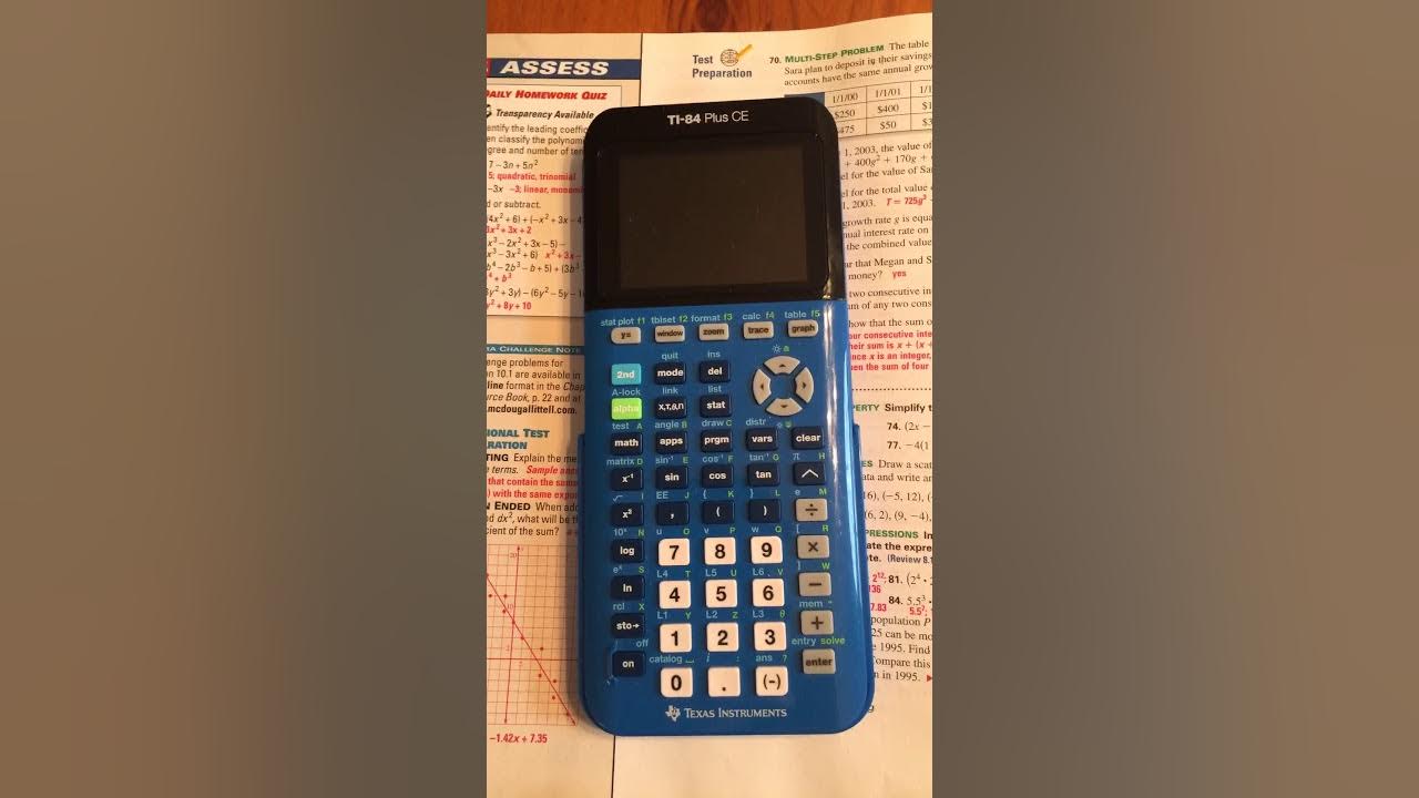 TI 84 graphing calculator Graphing Polynomial Functions- checking your ...