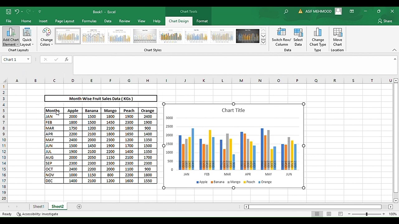 How To Make Bar Graph Or Bar Chart YouTube How To Make Bar Graph Or Bar Chart YouTube