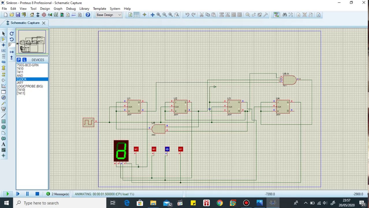 Counter Sinkron 4 bit - YouTube