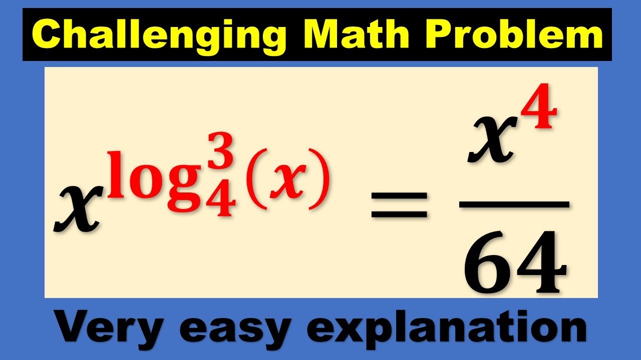 Find x & check the solution || Challenging math problem || math ...