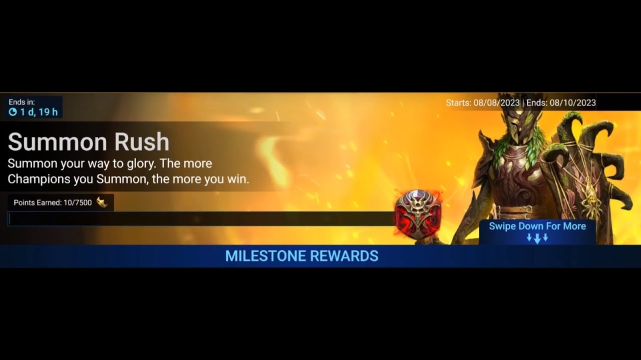 Pulling shards for the second Summon Rush - Emic fusion | Raid Shadow ...