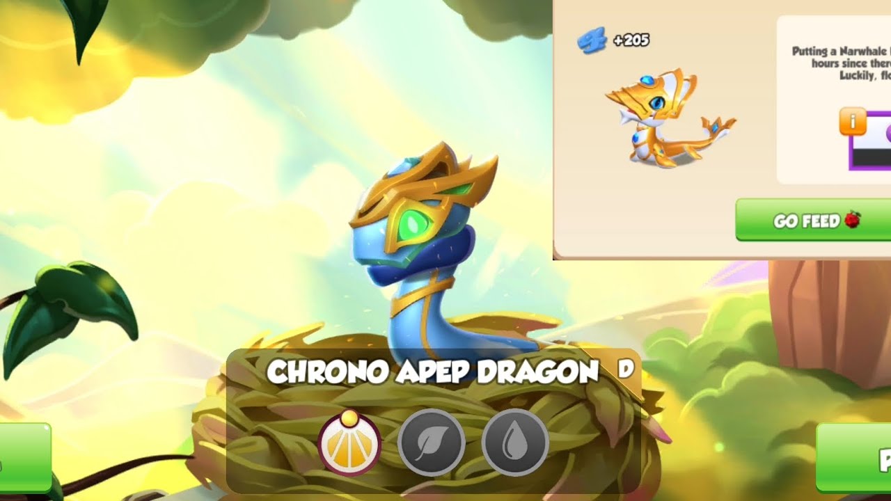 Hatching Chrono Apep + Narwhale Dragon in Dragon mania legends #Divine ...