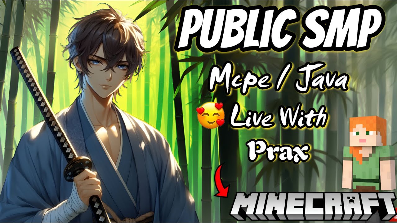 🔴24/7 MINECRAFT PUBLIC SMP | MCPE / JAVA SMP LIVE WITH PRAX #live # ...