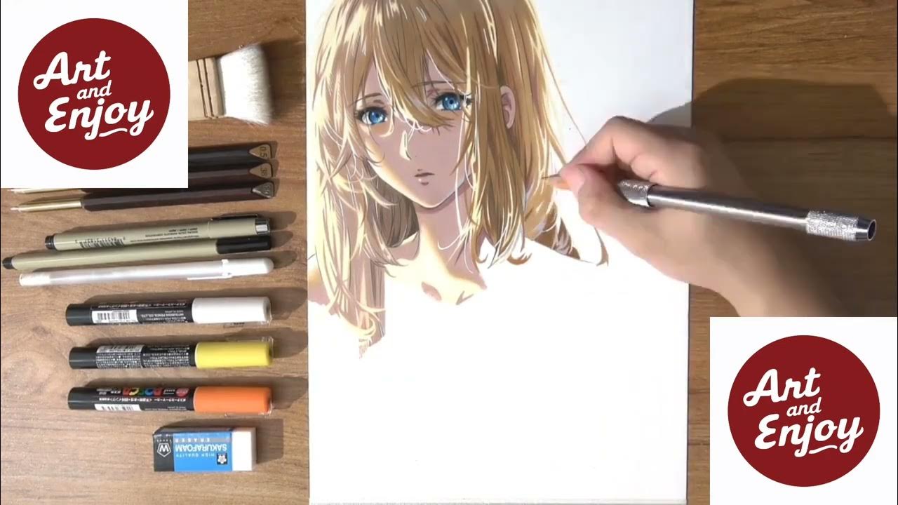 3d anime drawing || how to draw anime - YouTube