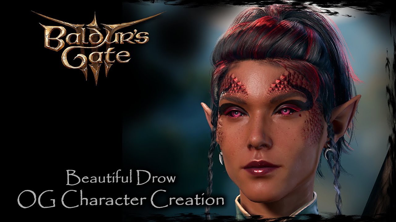 BALDUR'S GATE 3 || Beautiful Drow [Original Character #44] - Female ...