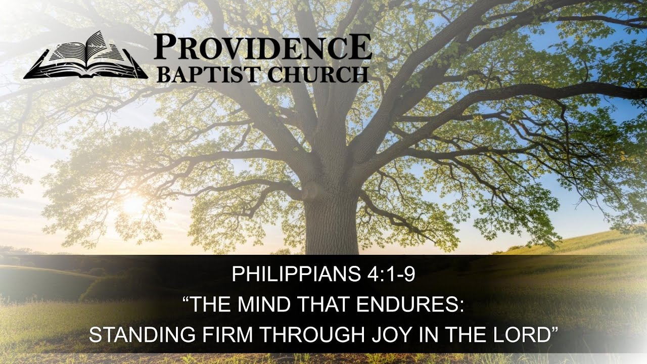 The Mind That Endures: Standing Firm Through Joy in the Lord - November ...