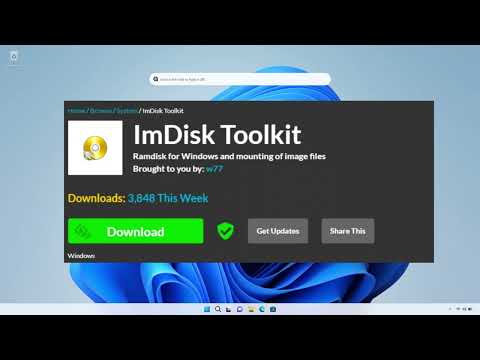 Come creare un disco virtuale e installare Windows11 in RAM con ImDisk