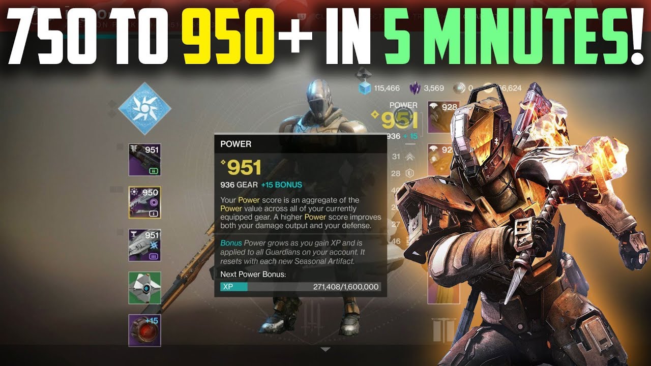 Alternate Character from 750 to 950+ EXTREMELY FAST & EASY! - Destiny 2 ...