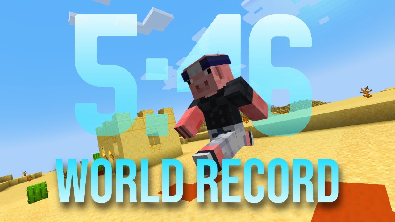 MINECRAFT SPEEDRUN WORLD RECORD!! 5:46 - YouTube