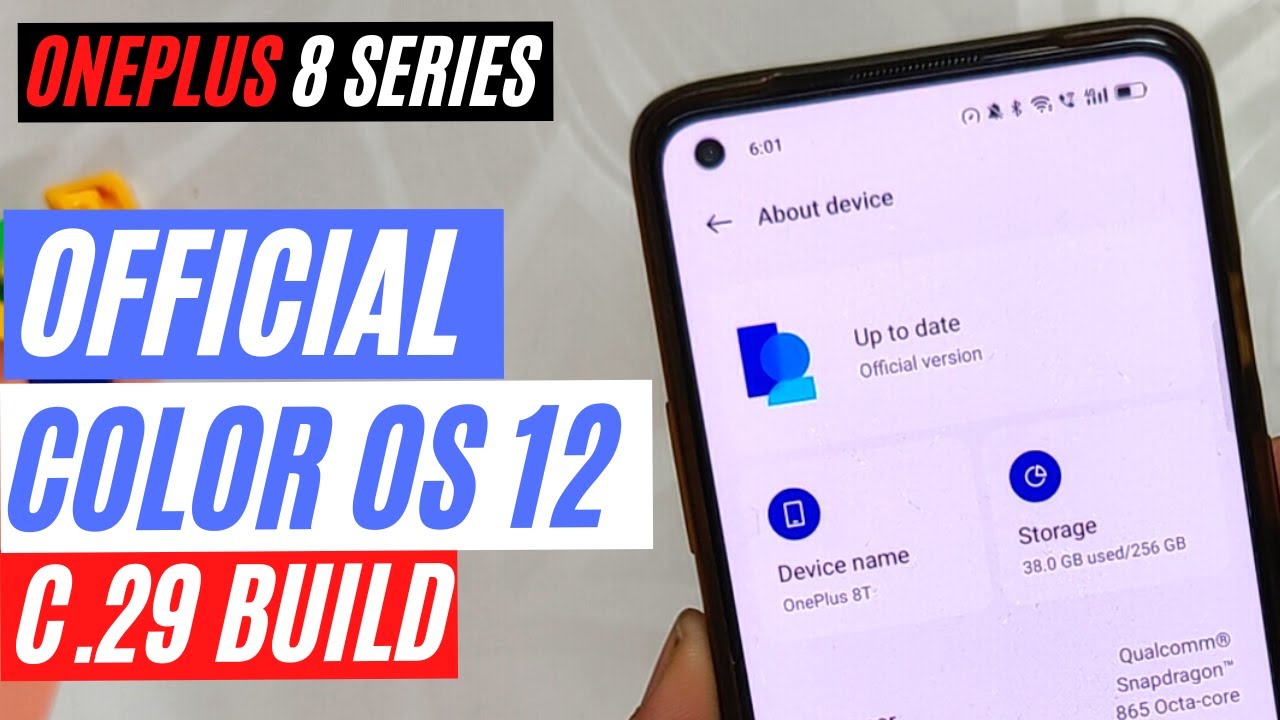 OFFICIAL STABLE COLOR OS 12.1 C.29 WALKTHROUGH | Oneplus 8T, 8, 8 Pro ...