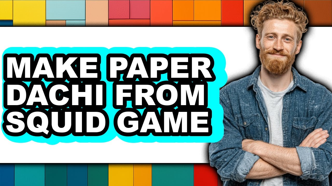 How To Make Paper Dachi From Squid Game - Easy Guide - YouTube