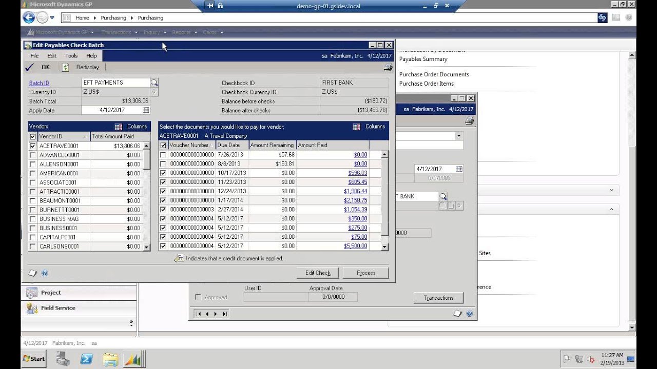 EFT Payables in Dynamics GP - Presented by Tidestone Solutions - YouTube