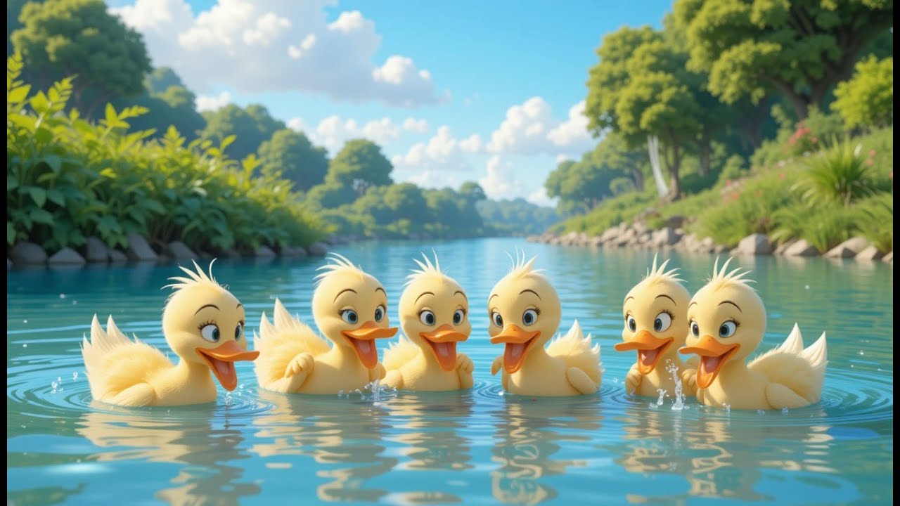 Ducks Go Quack and Fish Go Swish Rhyme Song | Fun Animal Sounds Nursery ...