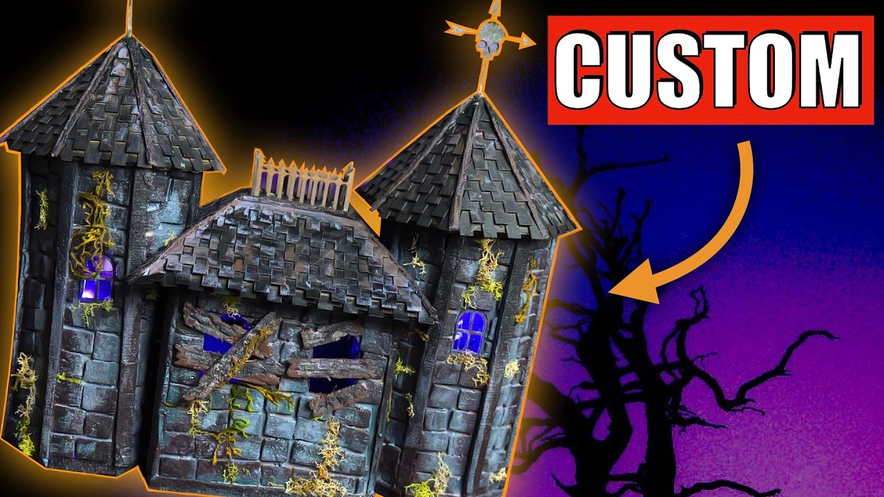 MAKING A HAUNTED HOUSE DIORAMA | Custom Spooky Project Using Laser ...