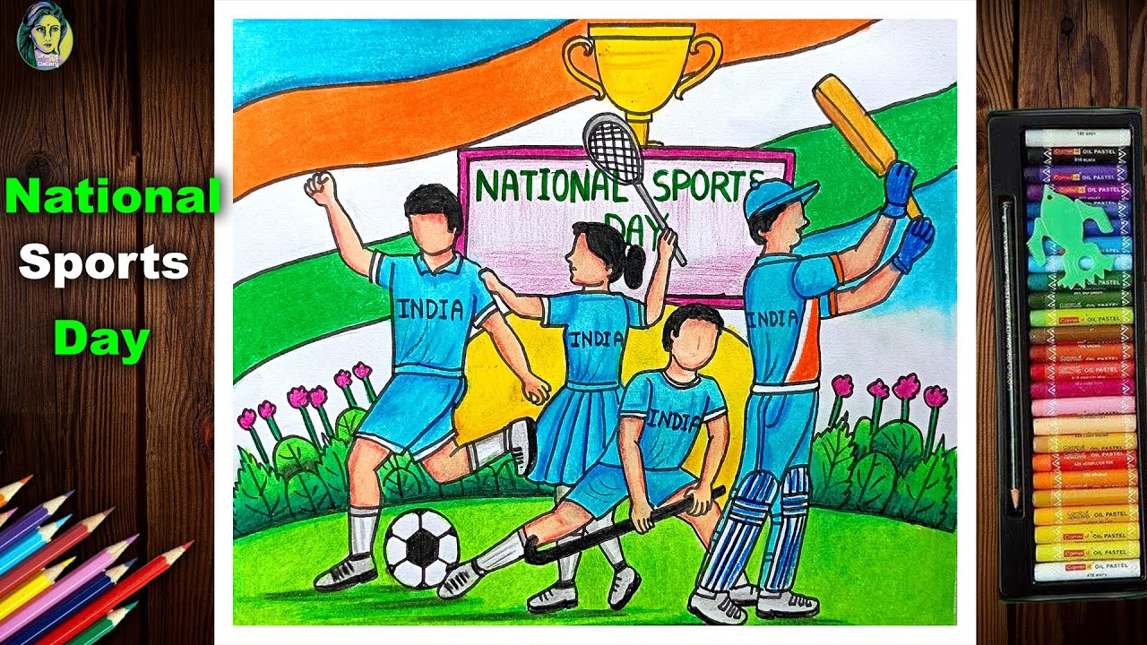 National Sports Day Drawing Easy National Sports Day Poster Drawing national-sports-day-drawing-easy-national-sports-day-poster-drawing