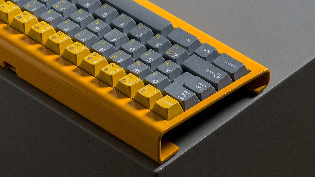 The Float65 — A minimal industrial keyboard... (and it sounds good ...