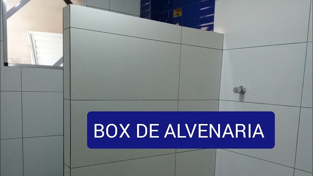 COMO FAZER DIVISÓRIA DE ALVENARIA PARA O BOX DO BANHEIRO - YouTube