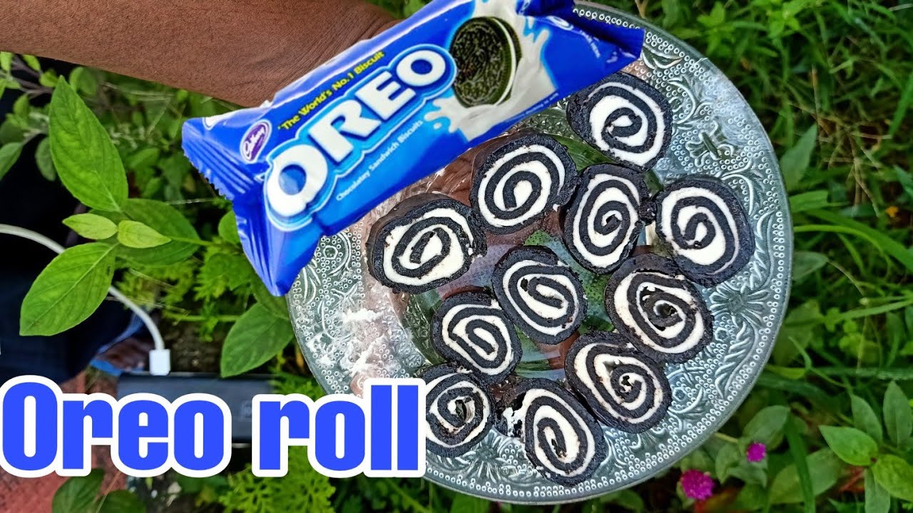 Oreo roll |Oreo swiss roll making |how to make oreo roll |B TECHY - YouTube