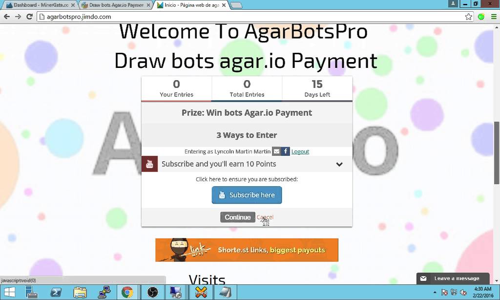 Draw account AgarBots.ovh For Bots in Agar.io - YouTube