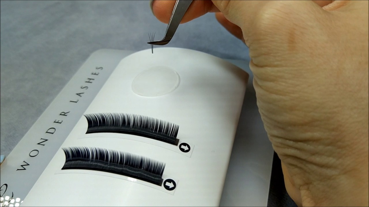 Premium Volume Dot by Wonder Lashes / Lash fans making - YouTube
