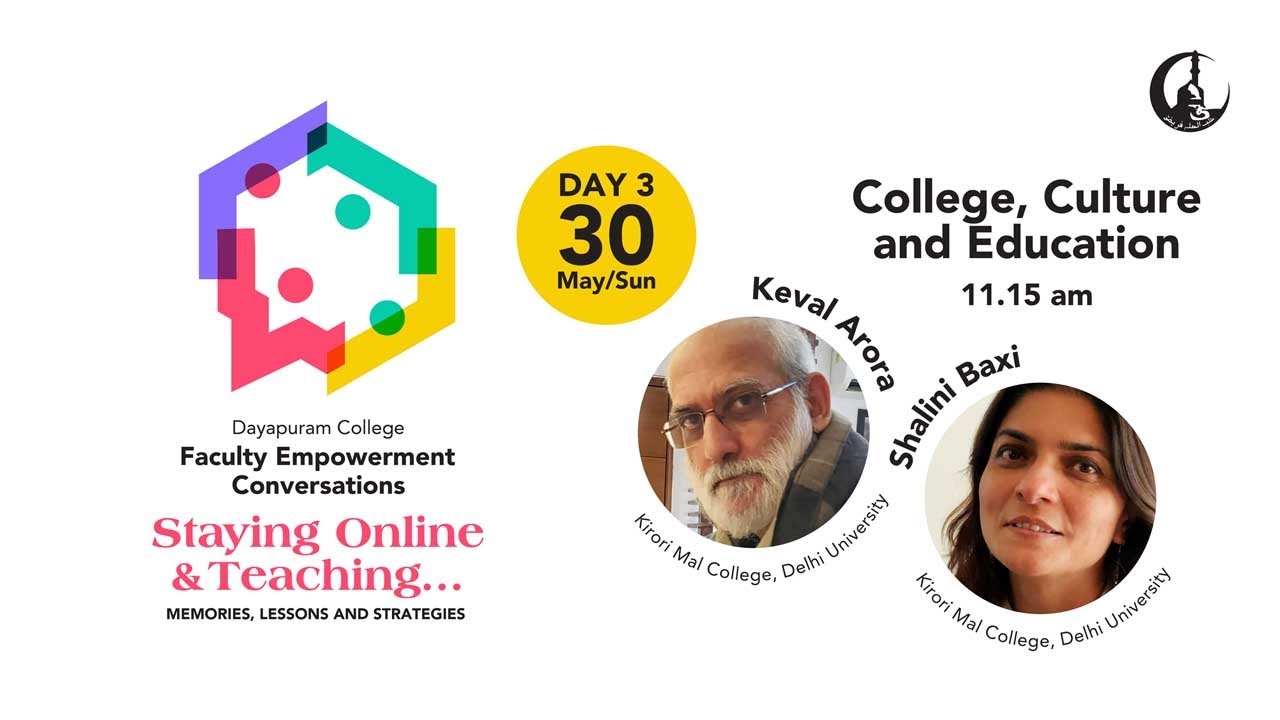 Day 3 of Dayapuram College Faculty Empowerment Conversations - Prof ...