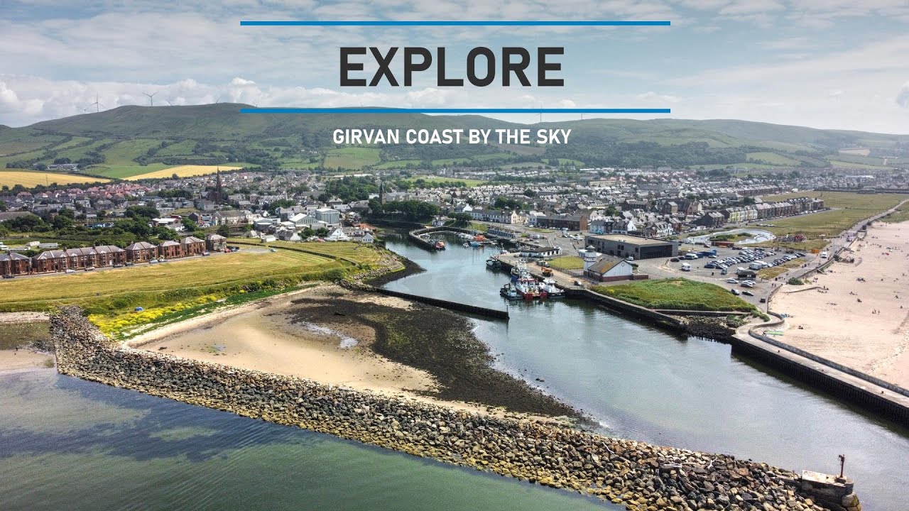 Flying over Scotland’s Seaside Town Girvan - DJI Mini 2 | 4k Footage ...