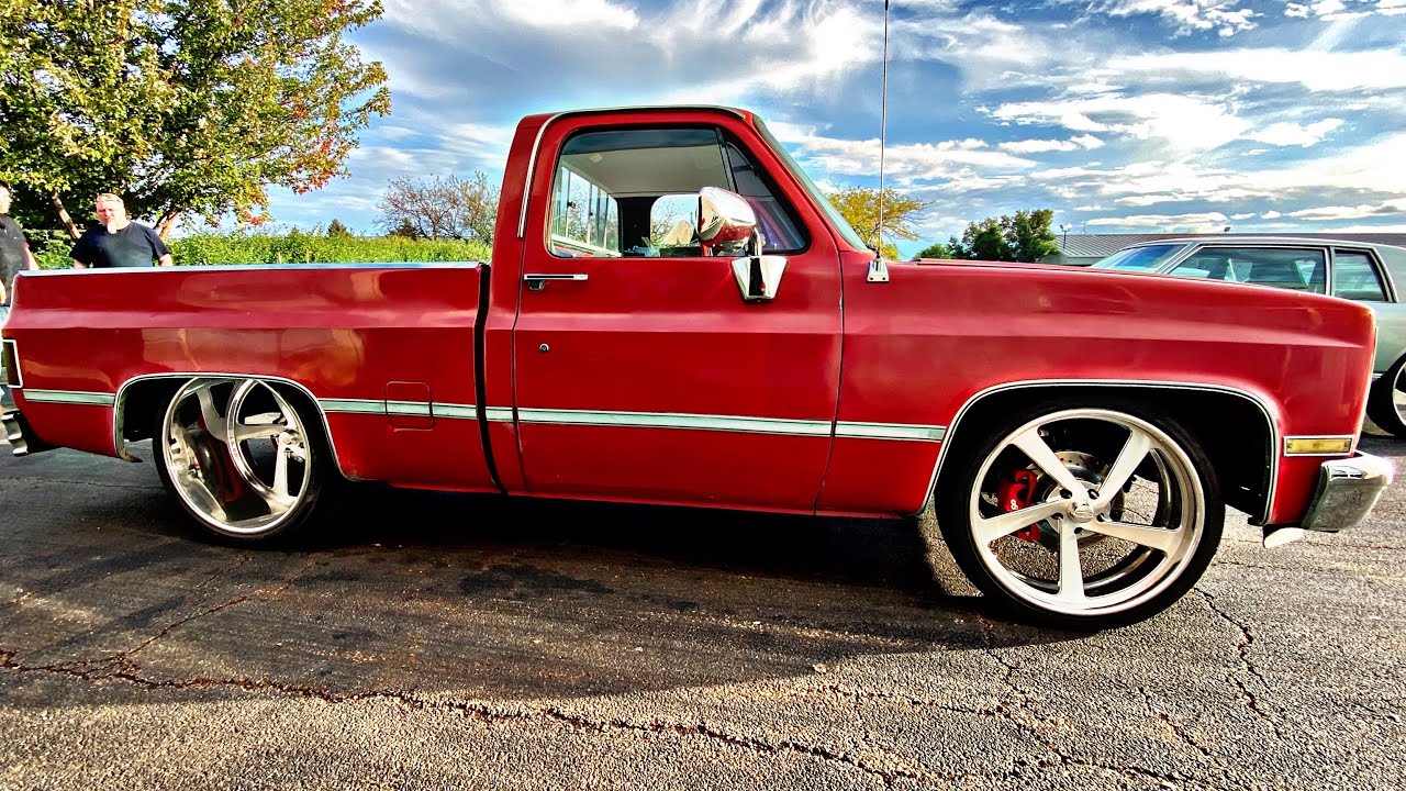 1981 LSX C10 ON 24" INTRO BILLET WHEELS - YouTube