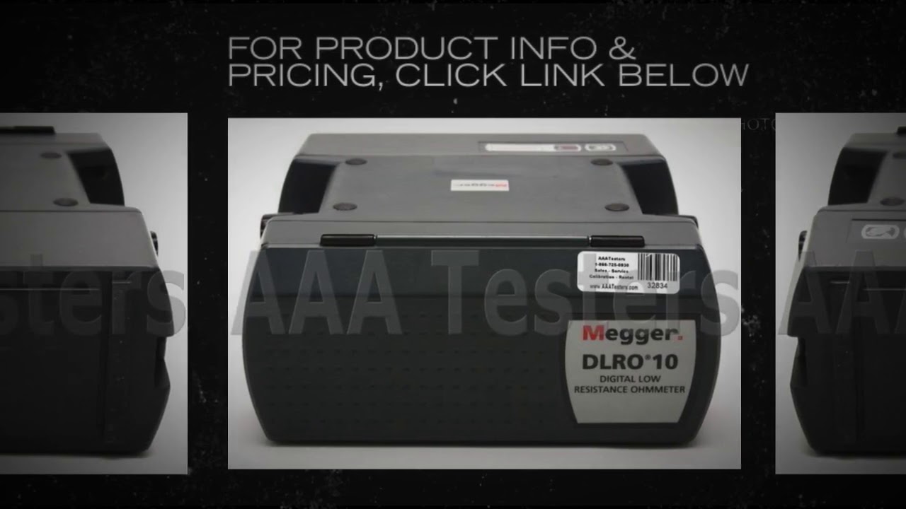 Megger DLRO 10 Low Resistance Digital OhmMeter - YouTube